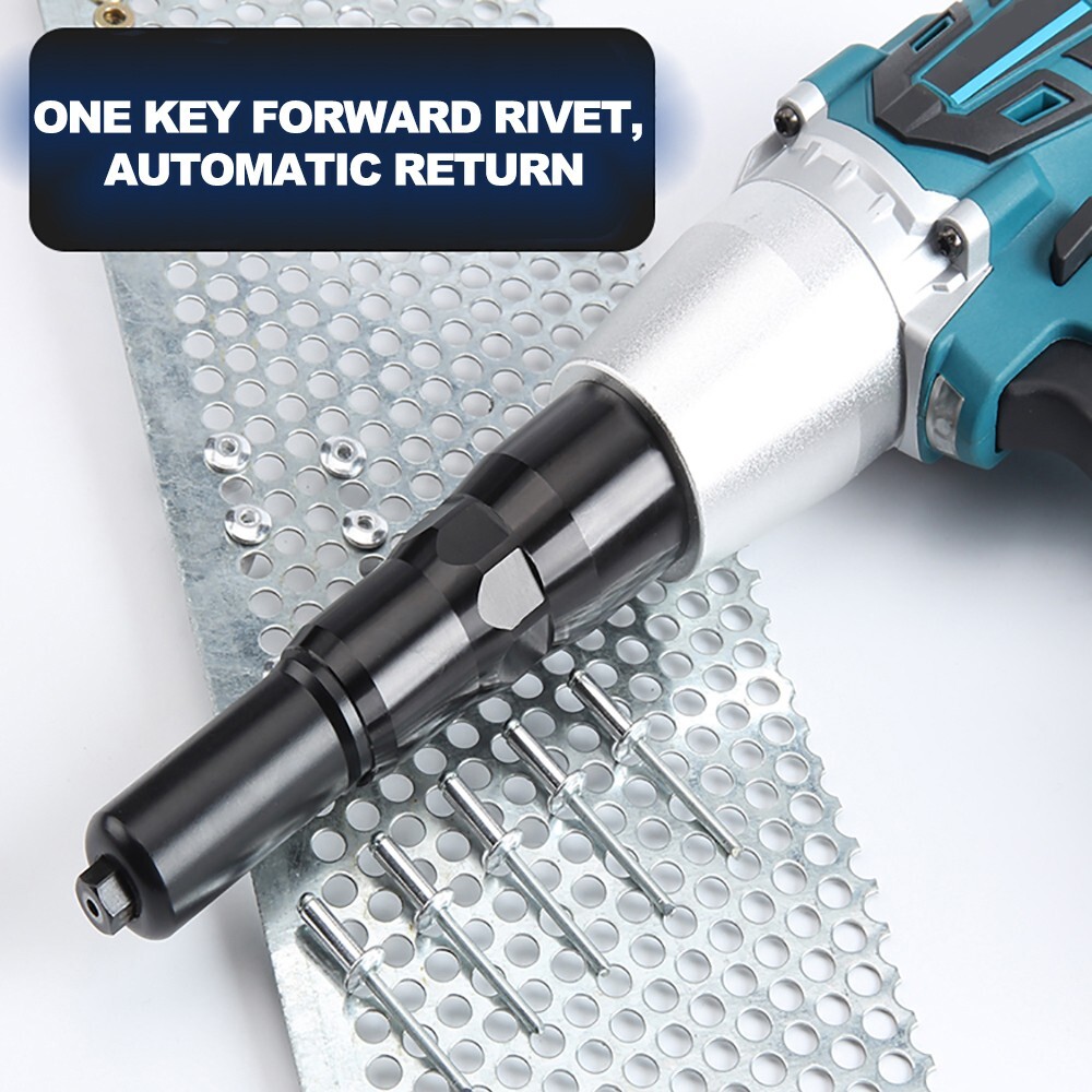 21V Pop Rivet Gun Cordless Electric Automatic Rivnut Tool NutSert Blind ...