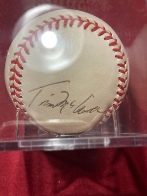 Tim McCarver Autographed Official Baseball w/Cube - Beckett | eBay