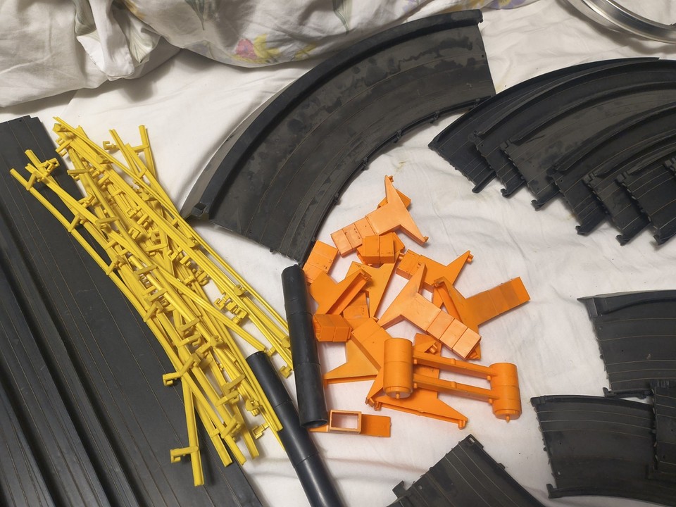 Lot of 1970s Aurora Xlerators Race Car Track (slotless) (34 pieces) | eBay