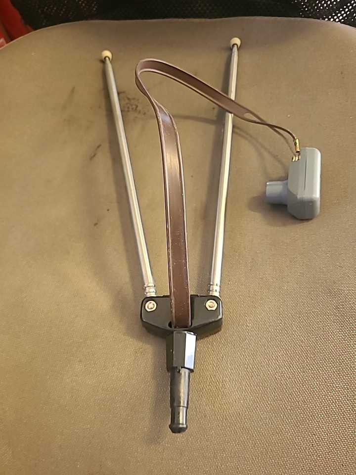 Vintage "Rabbit Ears" Television Antenna with Coax Connector | eBay