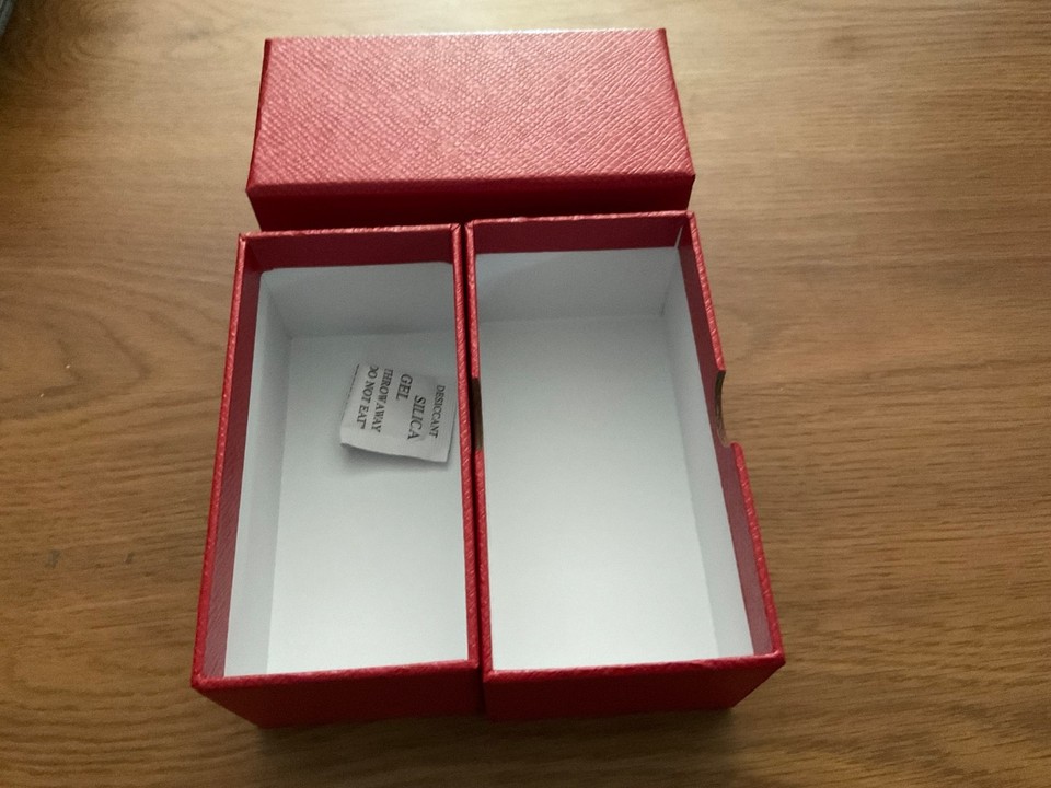 2 Coin Holder Storage Boxes Red SINGLE ROW for 2x2 Holders 4.5x2x2 Case ...