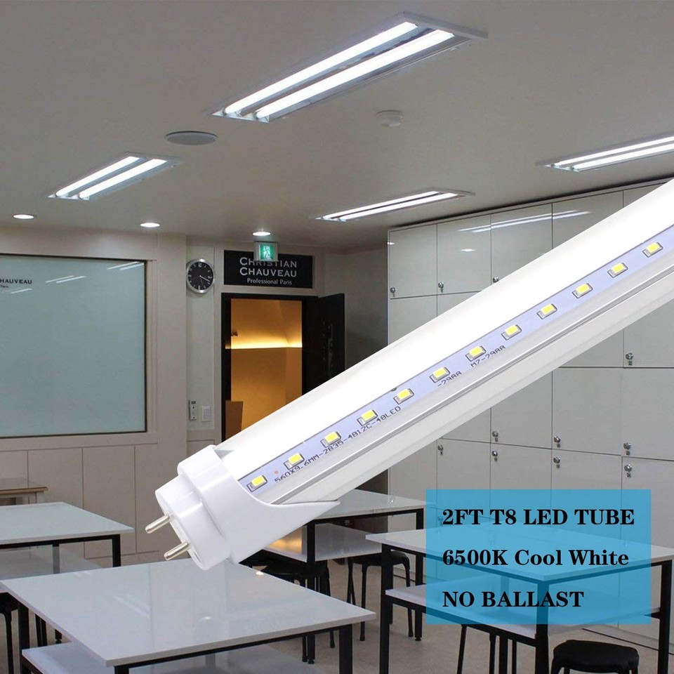 T8 T10 T12 2FT LED Light Tube-8W 24 Inch Fluorescent Tube Replacement ...