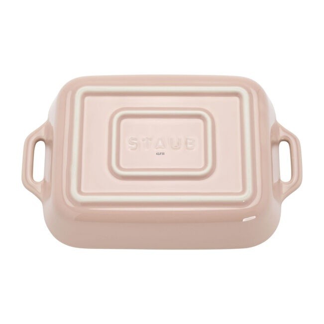 Staub Stoneware3-pc, Rectangular Baking Dish Set, light pink | eBay