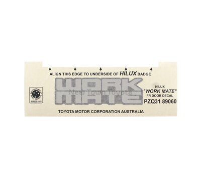 DECAL WORKMATE | eBay Australia