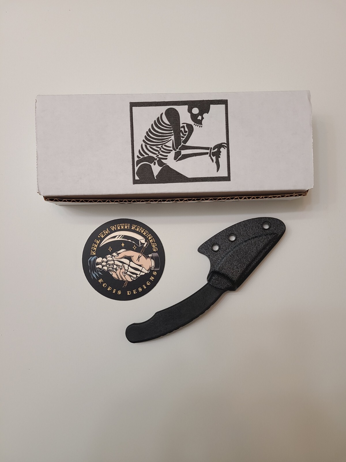 Kopis L-via Acid Stonewash Finish Field Knife With Trainer Ed Calderon ...