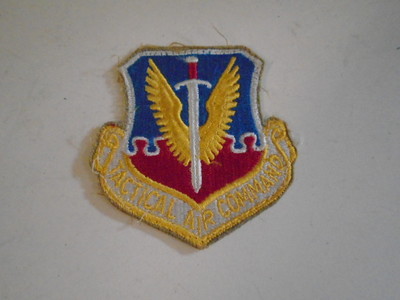 USAF Tactical Air Command Patch Emblem Never Sewn Pilot Sword Wings Air ...