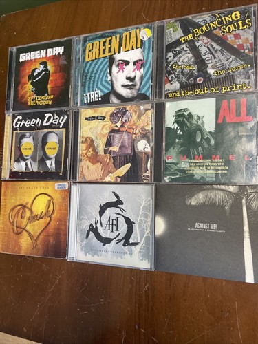 9 x Punk Rocks CDs Green Day AFI Against Me ALL bouncing Souls 90s 00s ...