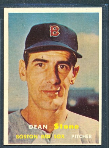 1957 Topps #381: DEAN STONE Boston Red Sox ~ NM | eBay