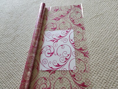 30" x 100' HOT PINK Cellophane Wrap Roll Gift Wrapping Floral ...