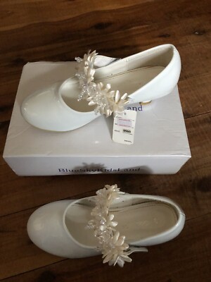 Girls White Dress Shoes Holy Communion Confirmation Flower Girl Formal ...