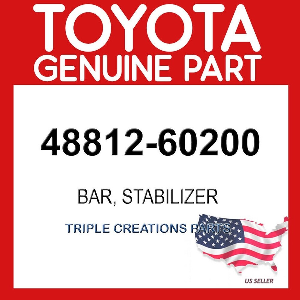 Toyota Genuine 4881260200 Bar Stabilizer Rear 48812-60200 OEM | eBay