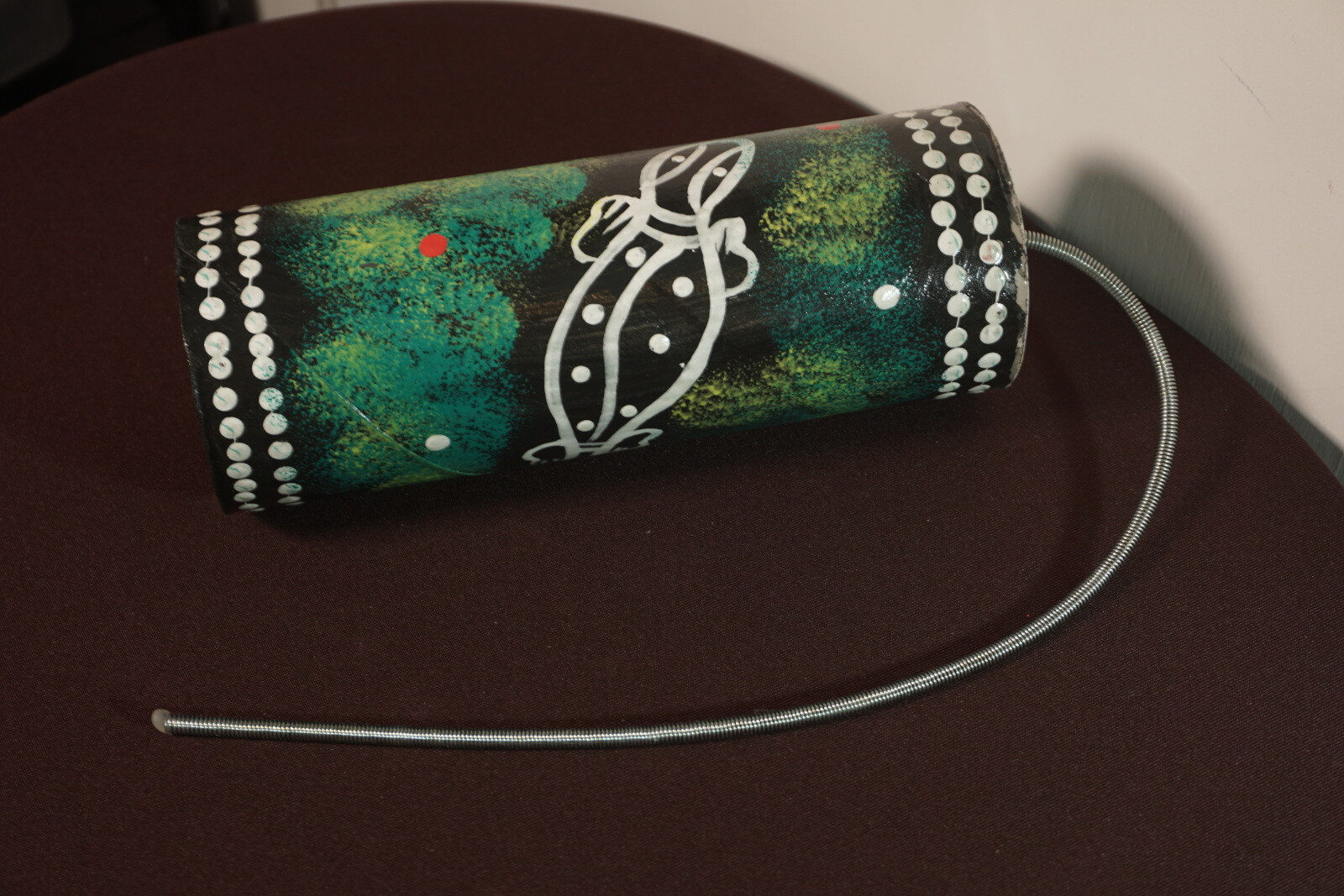 Green Lizard Spring Drum Thunder Tube | eBay