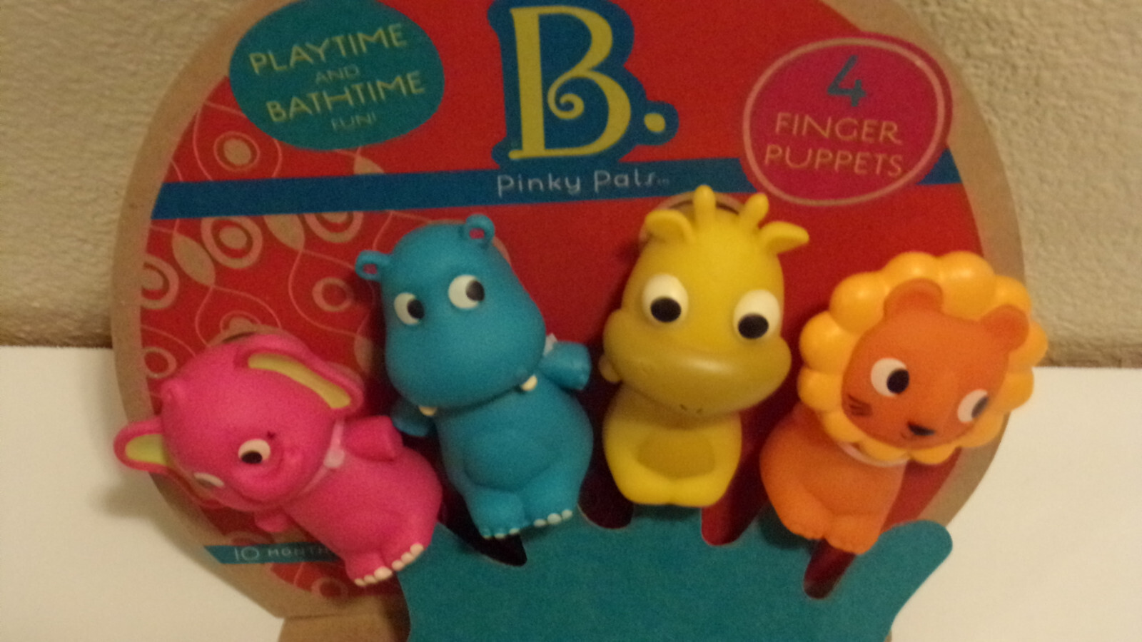 B. Toys Pinky Pals 4 Finger Puppets Bathtime & Playtime Fun 10 Months ...