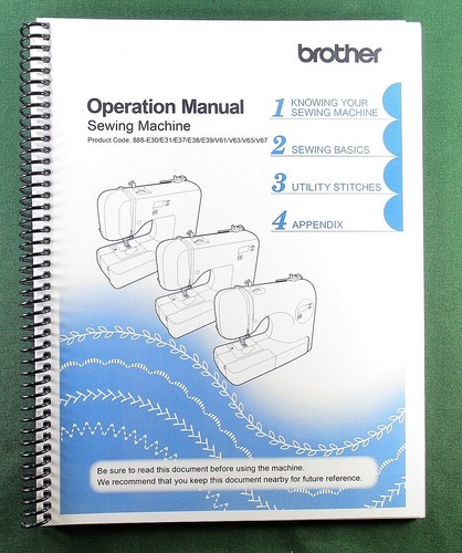 Brother CE8080 / CE8080PRW Instruction Manual: Full Color & Protective ...