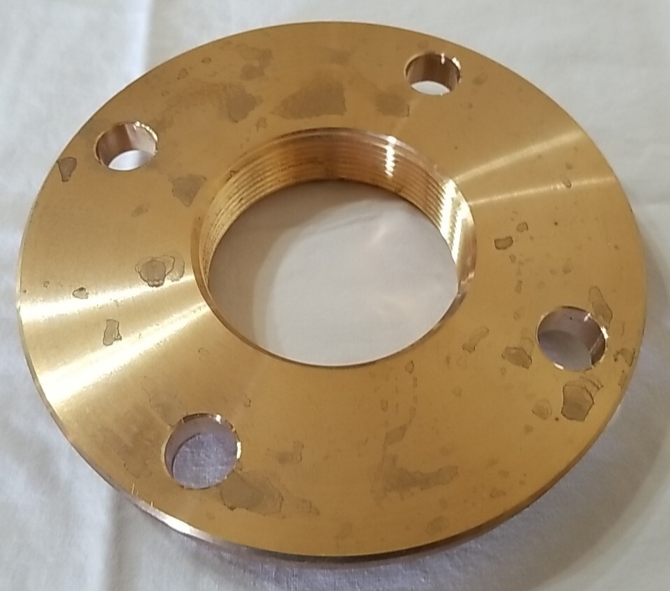 Merit Brass 3" 150# Lead Free Brass Threaded Companion Flange NPT OD 7 ...