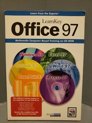 Microsoft Windows Office 97 Learn Key Multimedia Computer Based ...