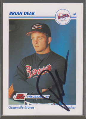 Autographed 1991 Line Drive AA Brian Deak - Greenville Braves | eBay