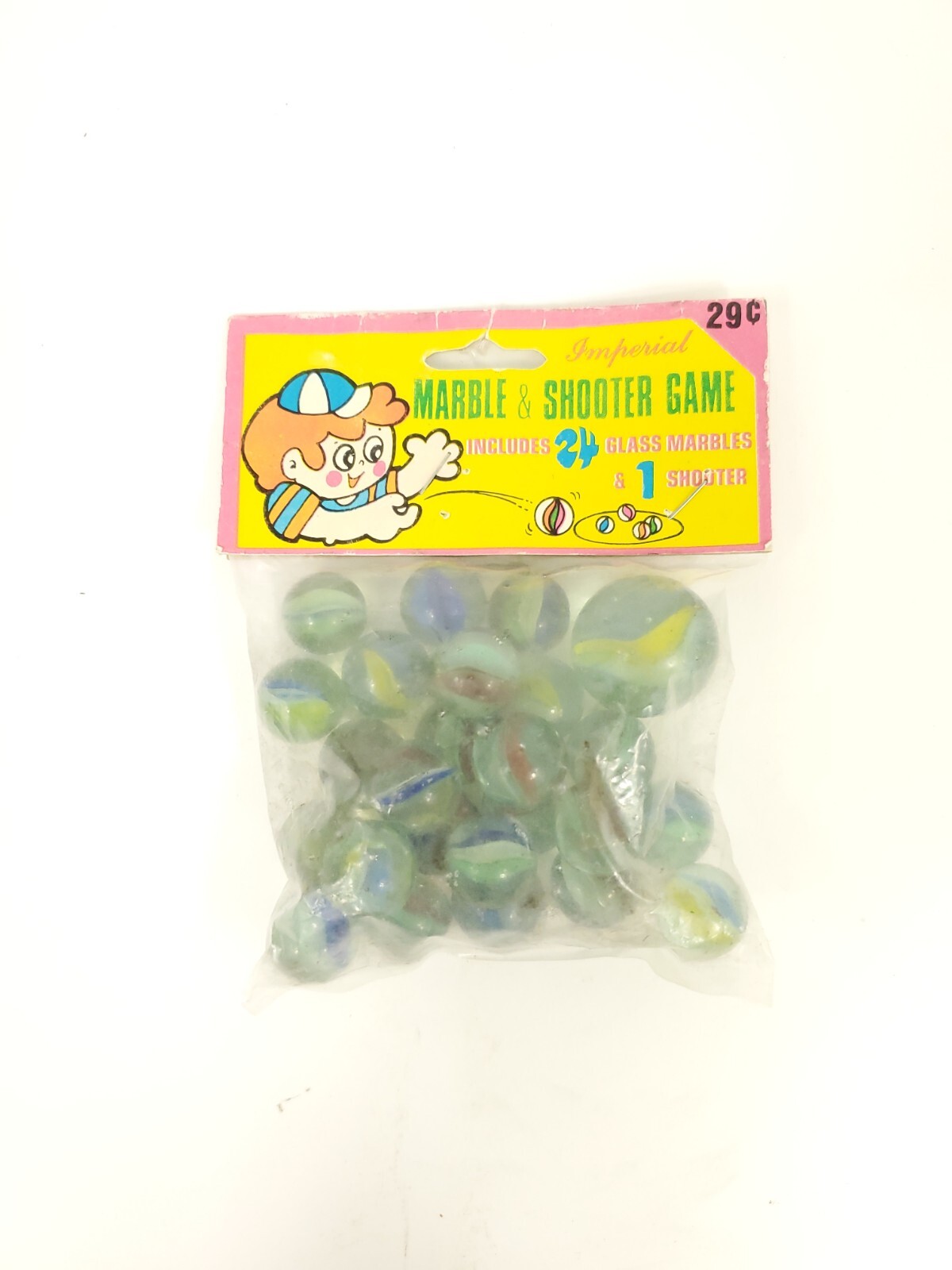 Vintage Imperial Bag Assorted Marbles With Shooter New Sealed Made in ...