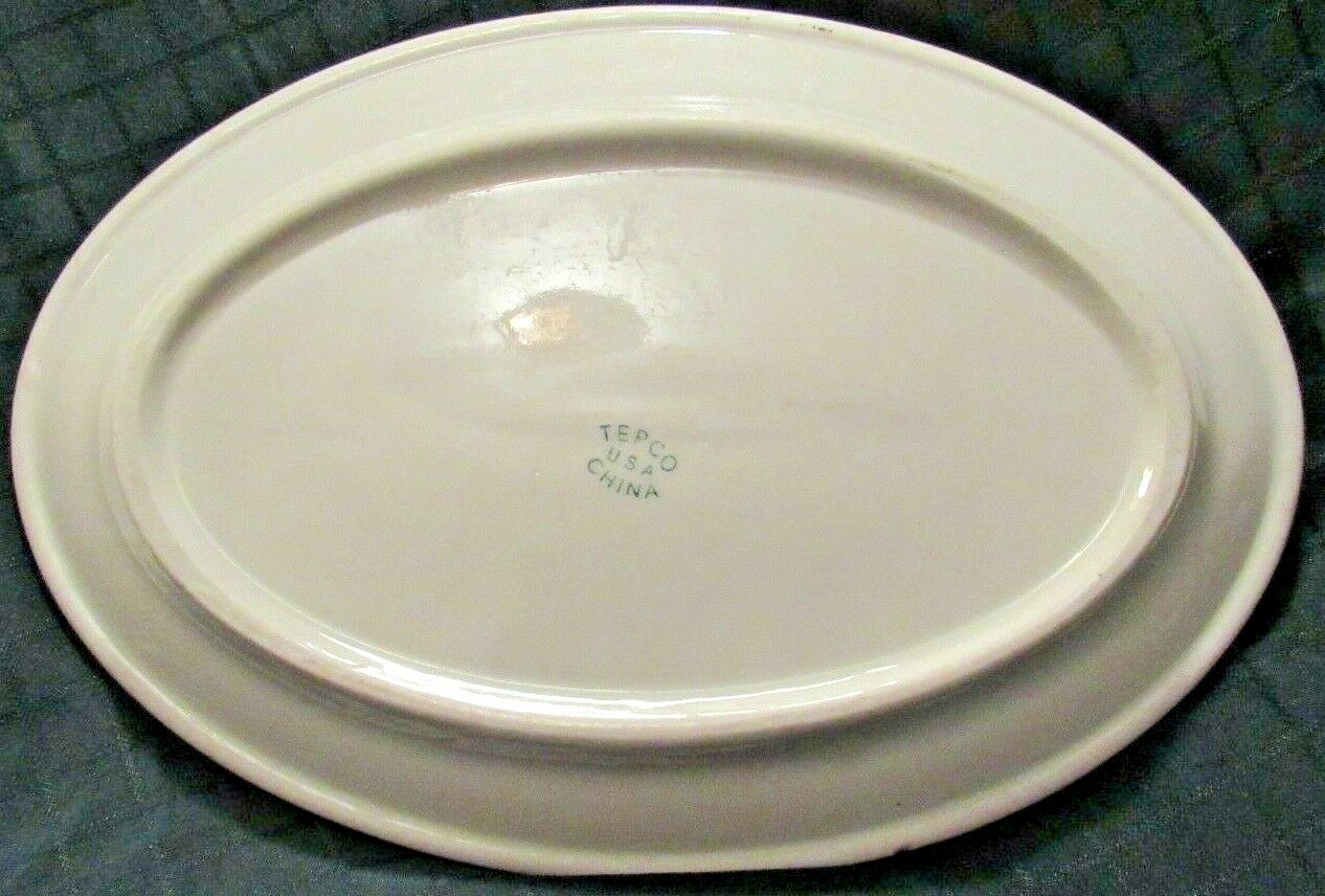 Tepco Restaurant Ware China Needles and Pine Pinecone Large Platter HTF ...
