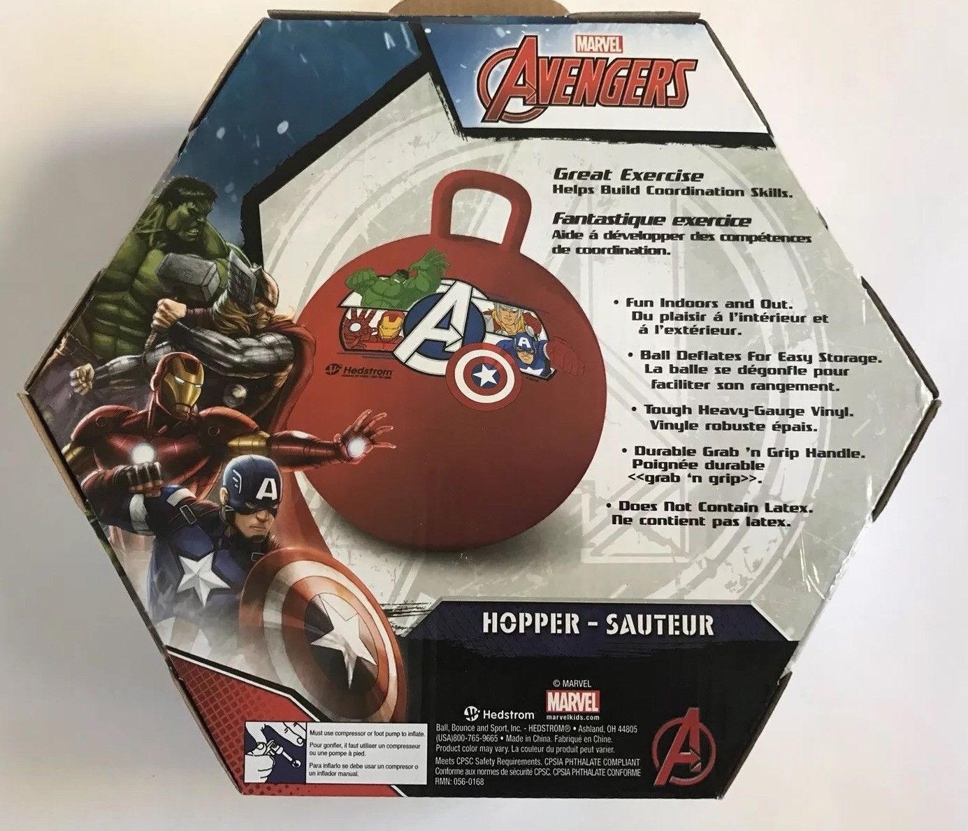 15" Hopper Ball Marvel Hero Avengers Kid Child Age 4+ NIP | eBay