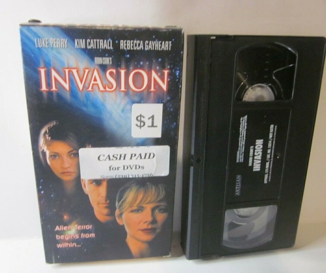 Invasion VHS Video Luke Perry Kim Cattrall Rebecca Gayheart for sale ...