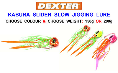 DEXTER KABURA SLIDER SLOW JIG SEA FISHING LURE TAI RUBBER FISHING ...