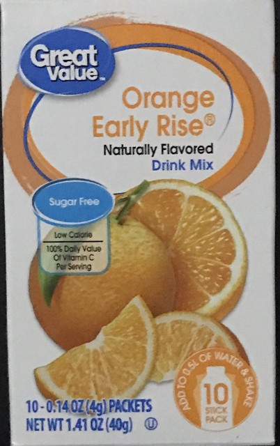 Great Value Orange Early Rise Drink Mix 10 Ct for sale online | eBay