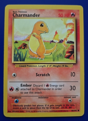 Pokémon TCG Charmander Base Set 46/102 Regular Common - LP | eBay