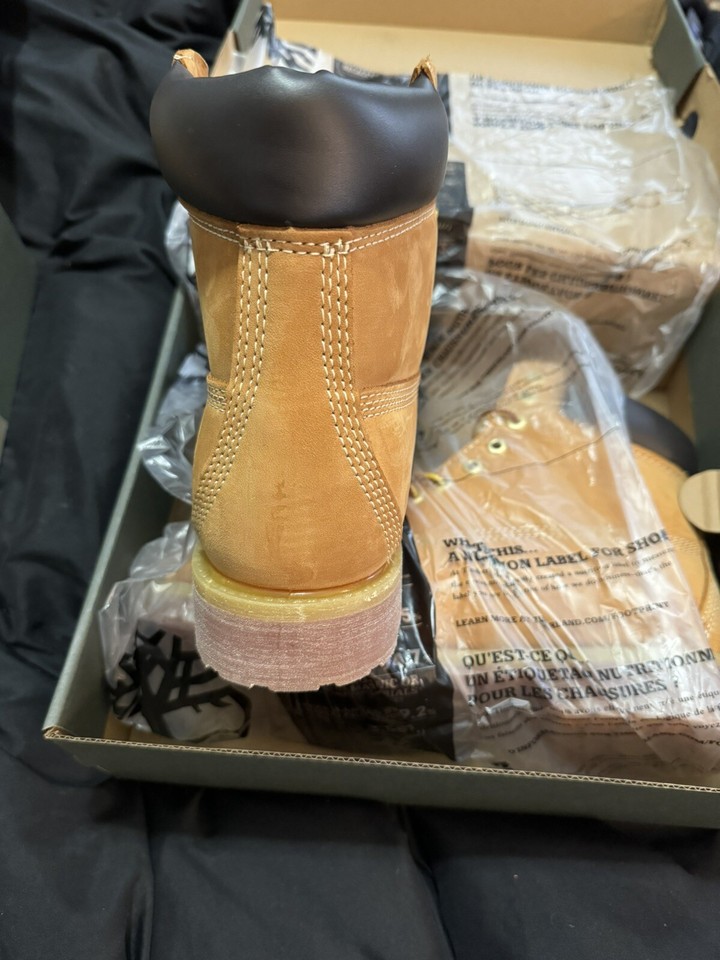 Timberland Men's 6 Inch Premium Waterproof Wheat Boots - US Men’s Size ...