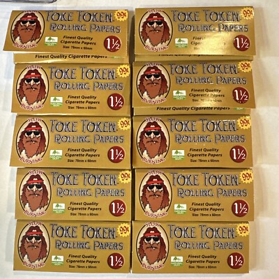 Toke Token 1.5 1 1/2 Slow Burning Original Rolling Finest Cigarette ...