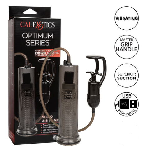 OPTIMUM SERIES VIBRO AIR RECHARGEABLE PENIS PUMP BY CALEXOTICS | eBay
