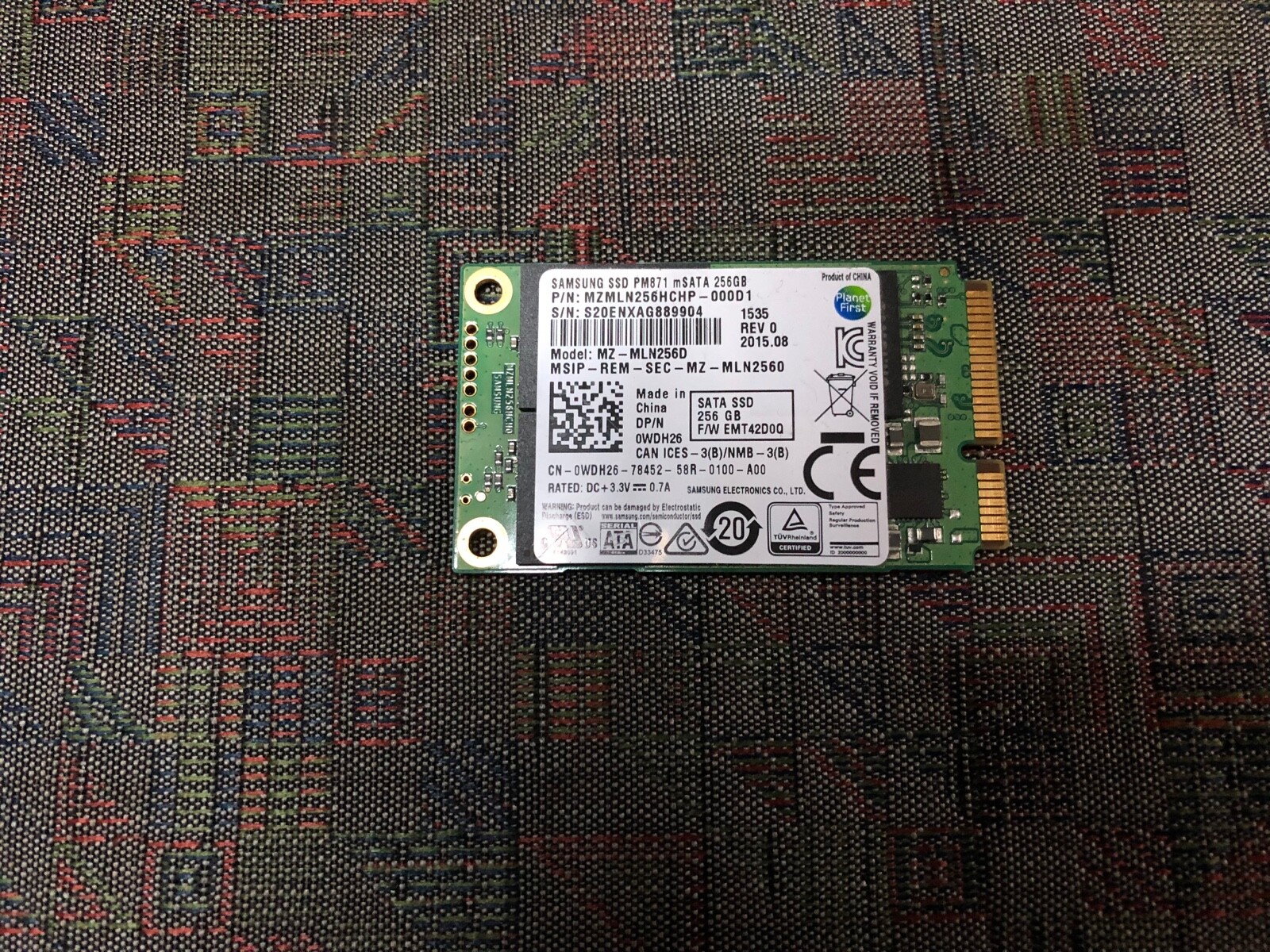 Samsung 256GB PM851 mSATA MZ-MTE256D SSD | eBay