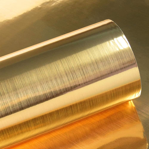 Gold Self Adhesive Contact Paper 17.7”X 118” Metallic Gold Contact ...