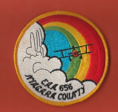 VINTAGE ERR 656 NIAGARA COUNTY AIR SHOW PATCH - CLOUDS - RAINBOW ...