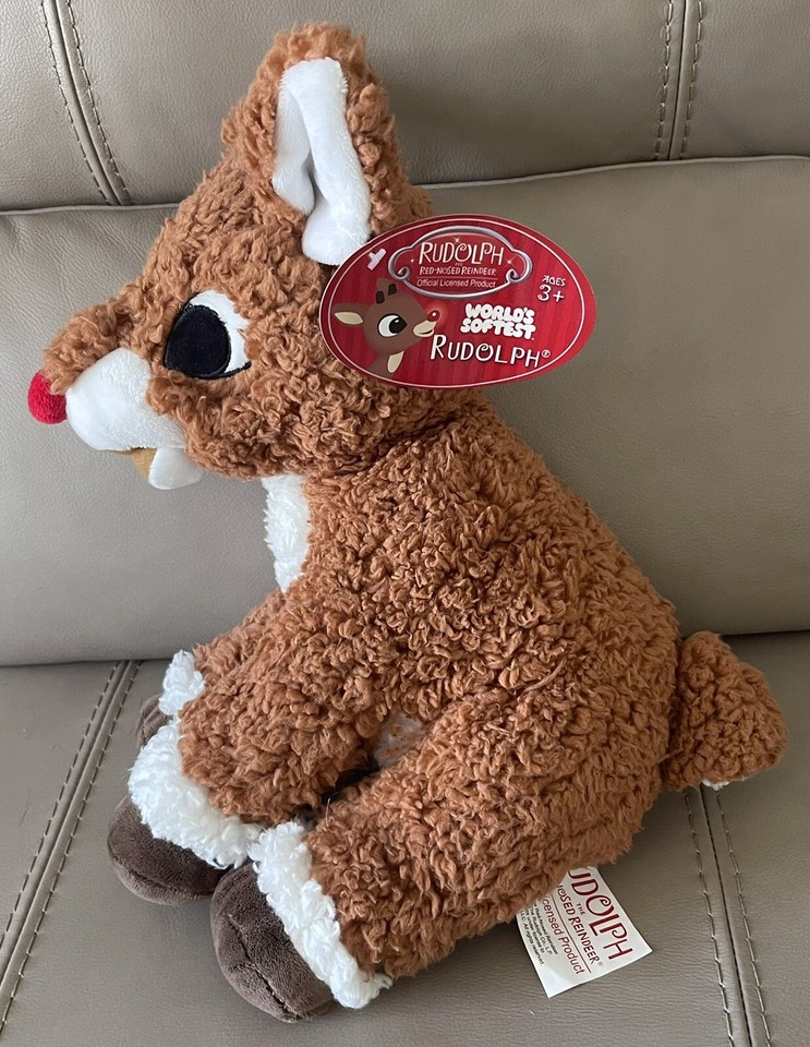 Rudolph Red Nosed Reindeer Beverly Hills Teddy Bear Company 12” Plush ...