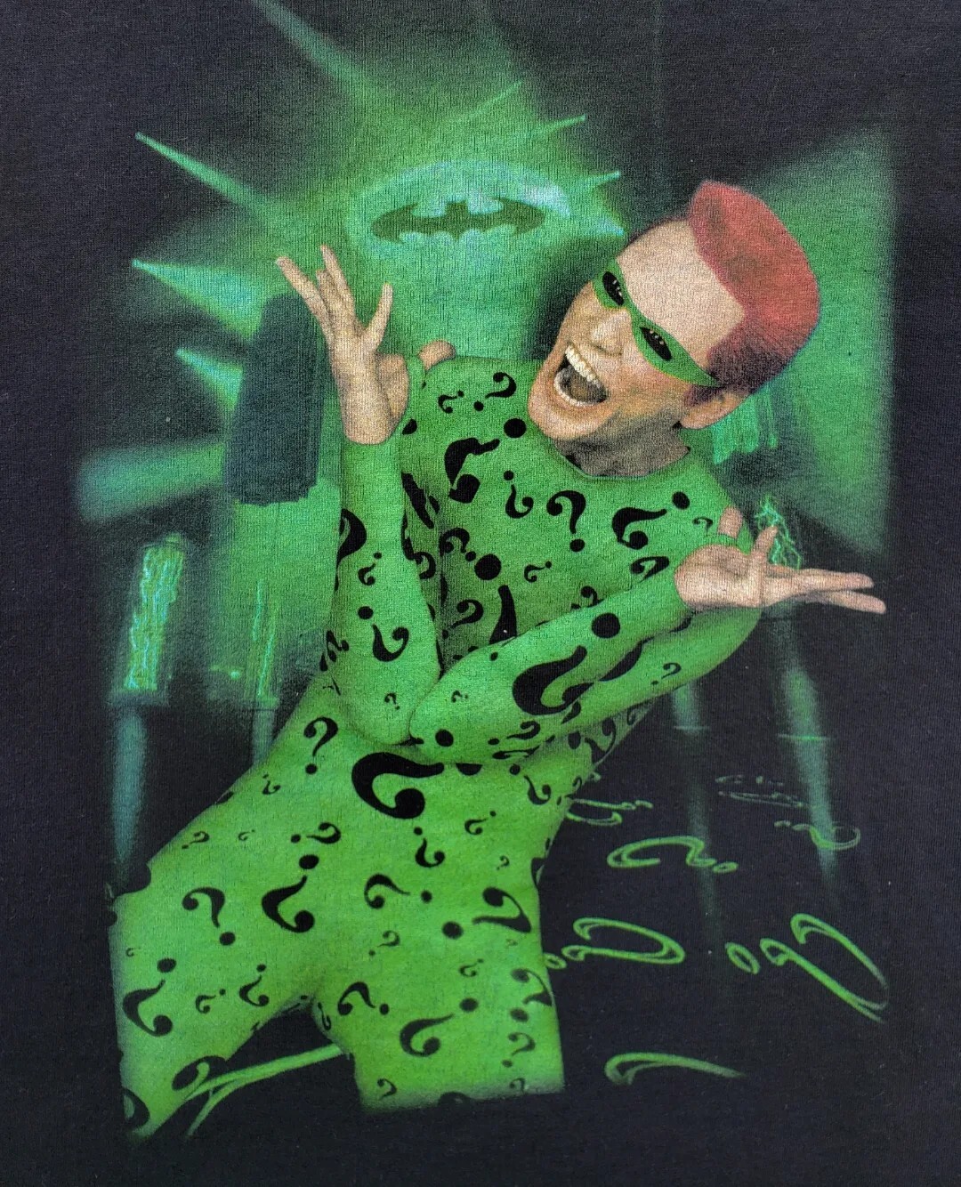 Vintage 1995 Batman Forever - Jim Carrey Riddler T-sh… - Gem