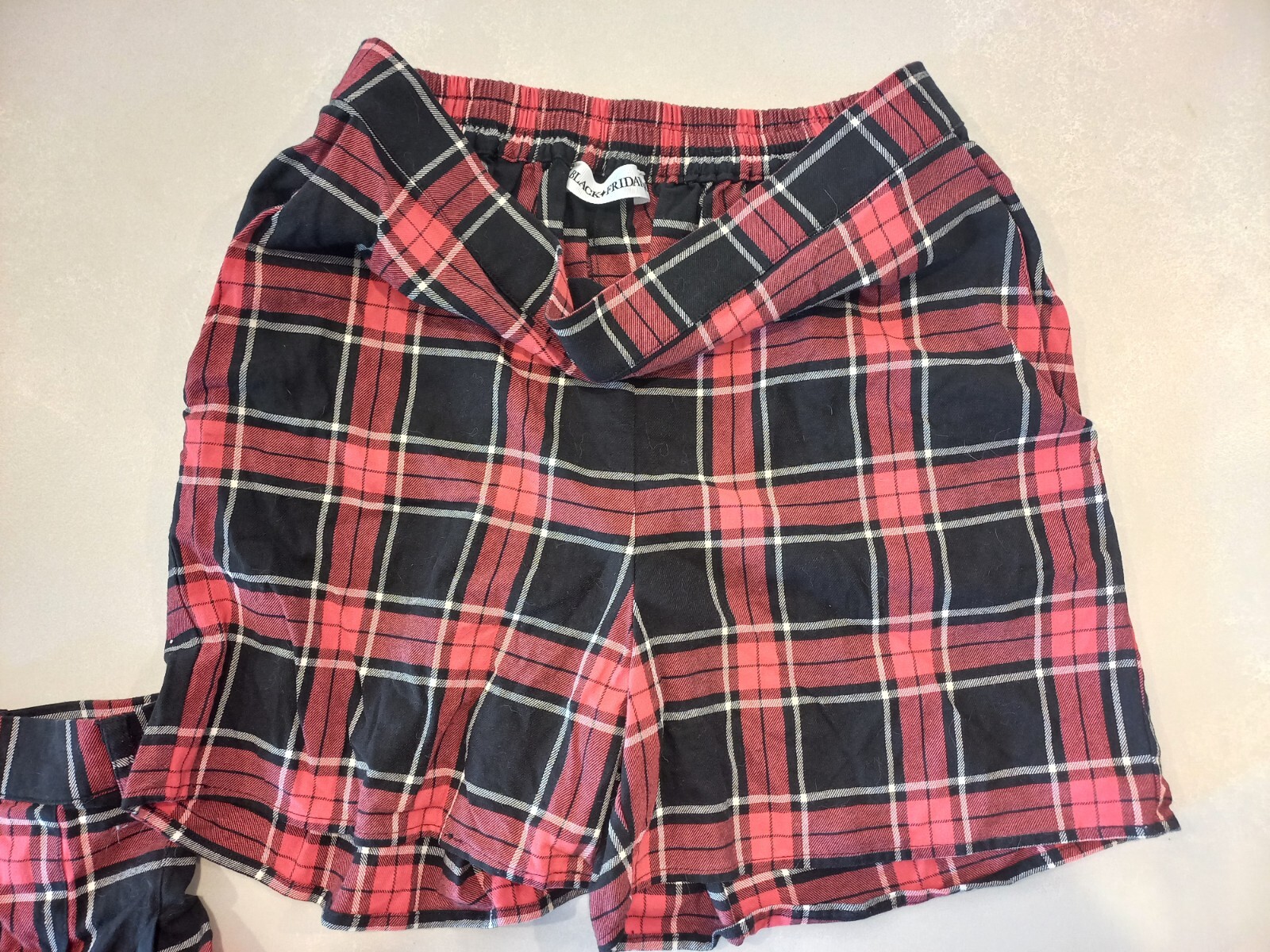 Dangerfield Black Friday Check Tartan Kilt + Shorts Combo Size 30 Goth ...