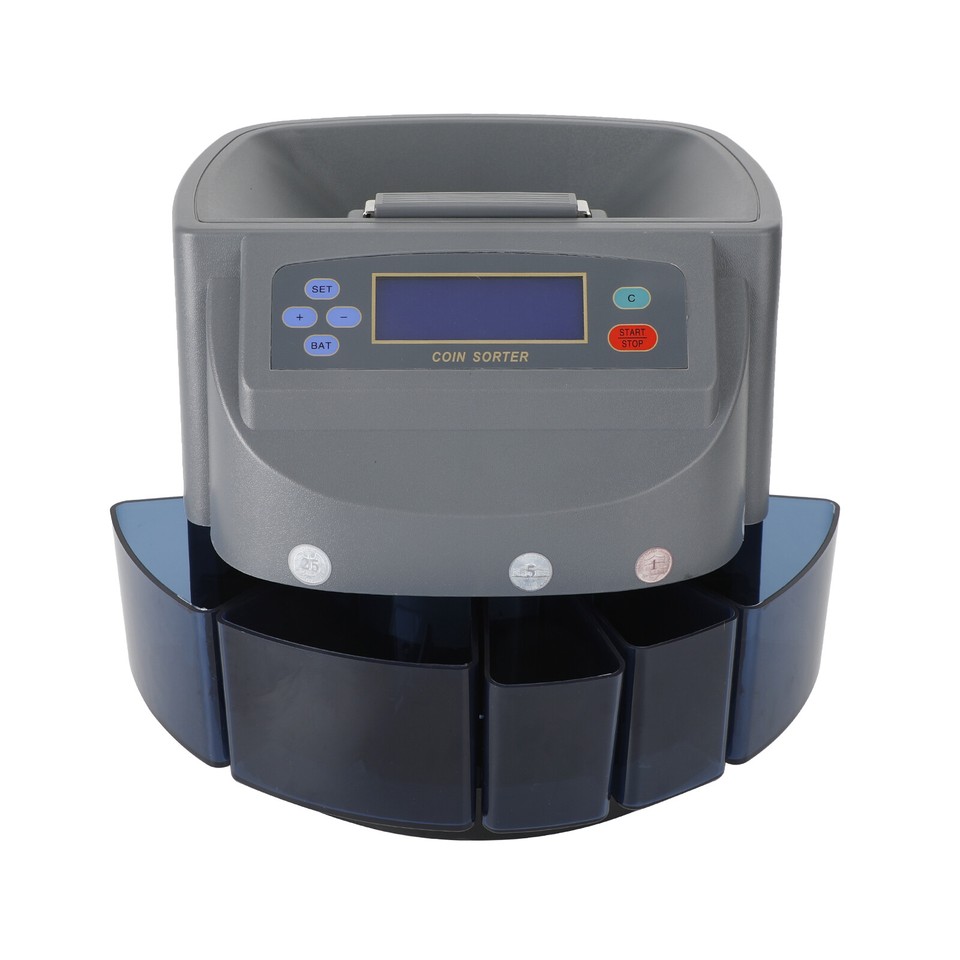 Digital Coin Counter Sorter Machine Automatic Electronic Count Change ...