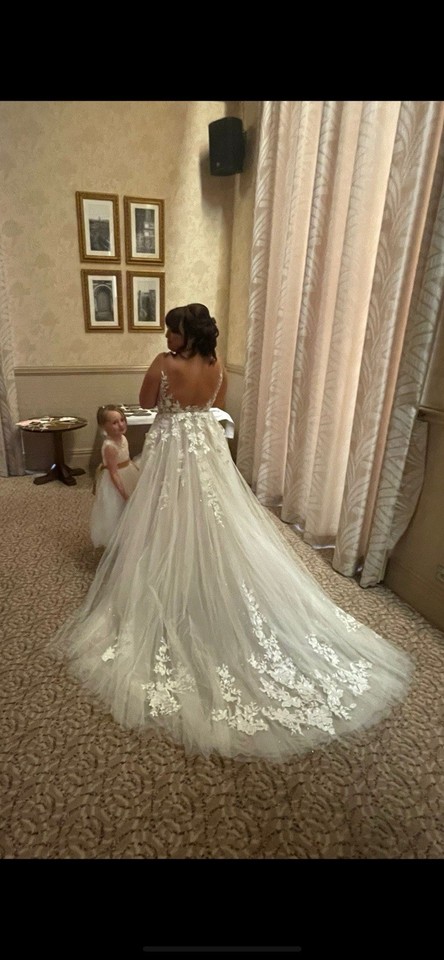 Olani Blue by Enzoani Wedding Dress - Size 12 Worn Once - Ivory Nude ...