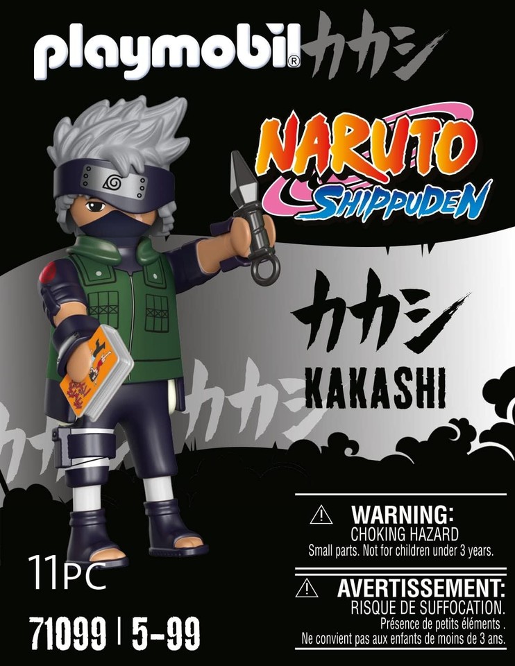 Playmobil 71099 Naruto: Kakashi Figure Set, Naruto Shippuden anime ...