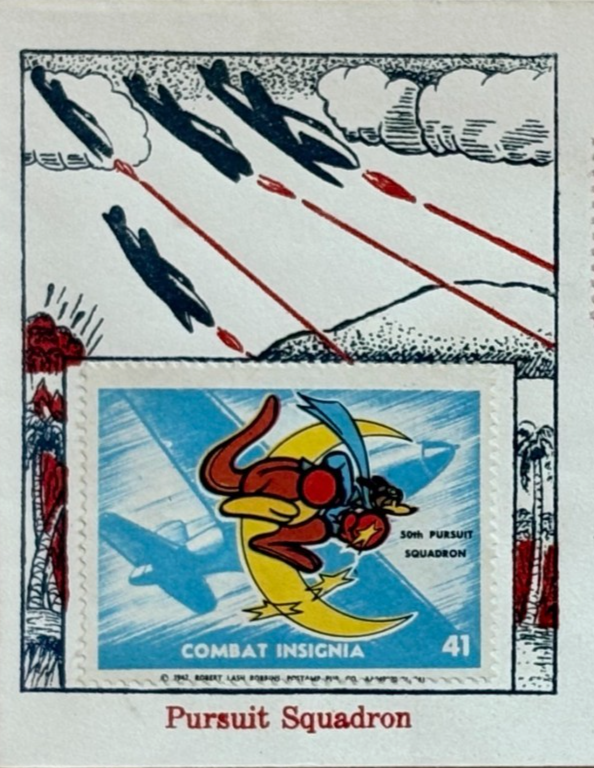 World War II: 1945 Envelope 50th Pursuit Squadron Disney Combat ...