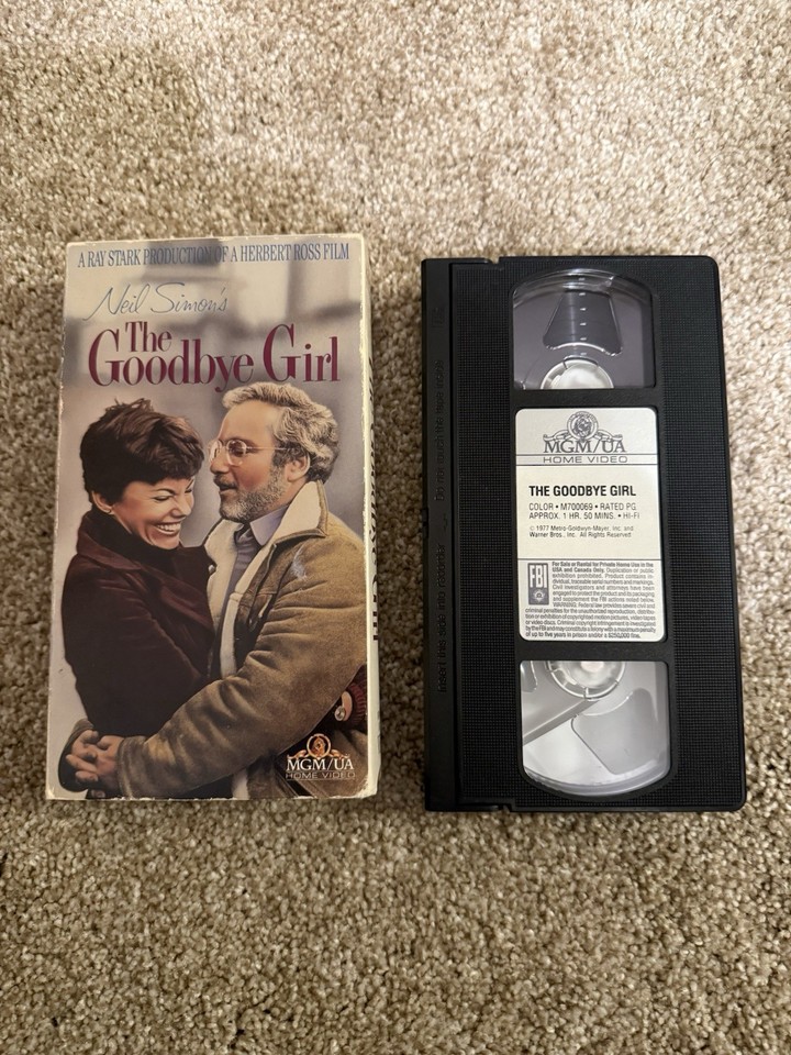 The Goodbye Girl VHS 1977 Romantic Comedy Original MGM/UA Home Video | eBay