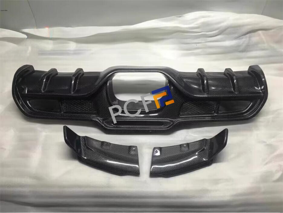 Fit For Mini Cooper S F54 F55 F56 F57 Real Carbon Fiber Rear Bumper ...