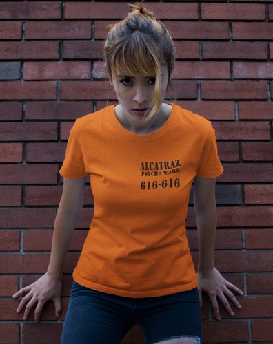 Alcatraz Halloween T-Shirt Costume Prison Psycho Ward Mens Womens Kids ...