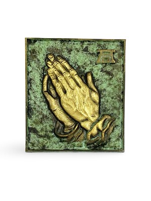 Vintage Albrecht Durer Religious Brass Praying Hands Wall Plaque ...