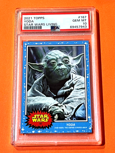 Yoda 2020 Topps Star Wars Living Set #167 - PSA 10 GEM MINT 7943 | eBay