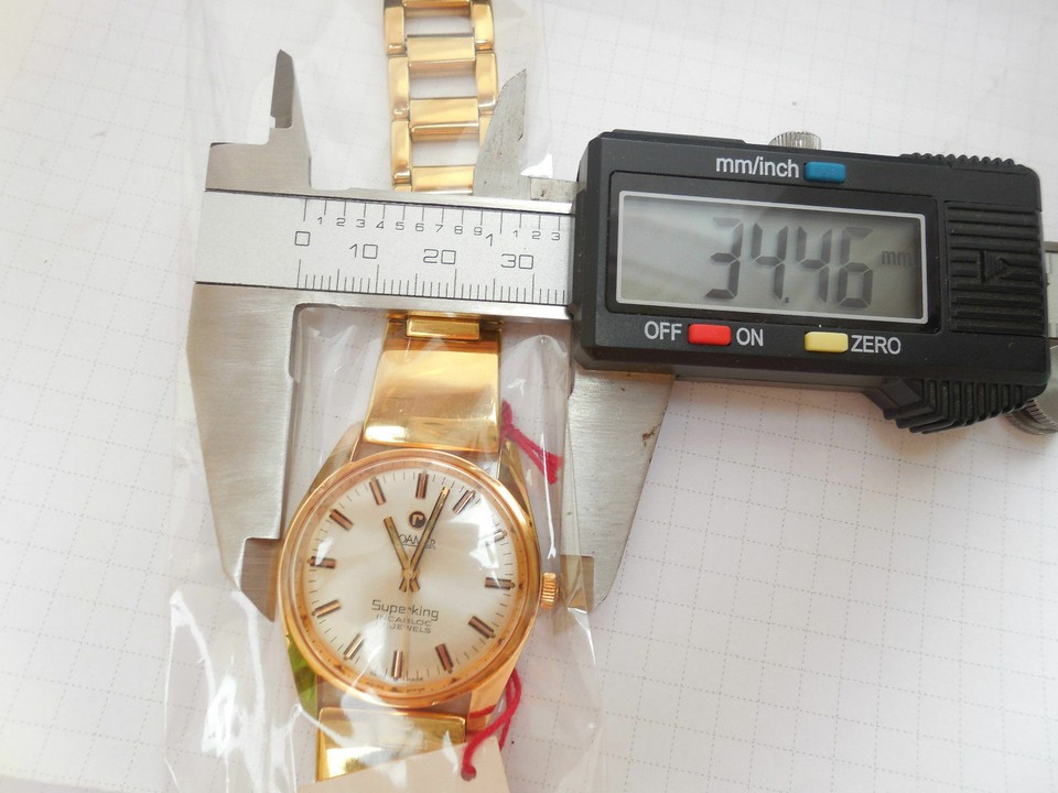 NOS Roamer Superking hand winding Gold Plated Watch, Rare Vintage ...