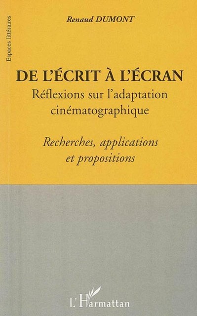 De l'écrit a l'écran von Dumont Renaud (2020, Taschenbuch) online kaufen | eBay.de
