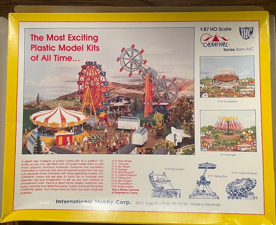 HO Scale IHC Carnival Concession Booths 5130 Model Building Kit Sealed ...