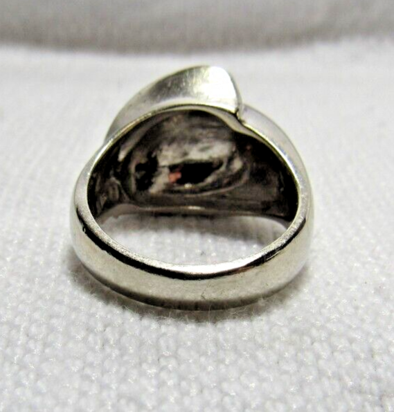 Vintage Kaco 14k White Gold Dome Ladie's Band Sz 6 Men's Pinky Ring 8 ...